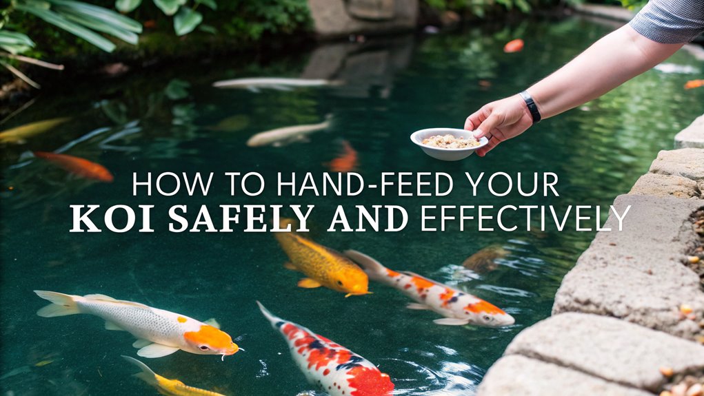 How to Hand-Feed Your Koi Safely and Effectively - Fishtank Koi