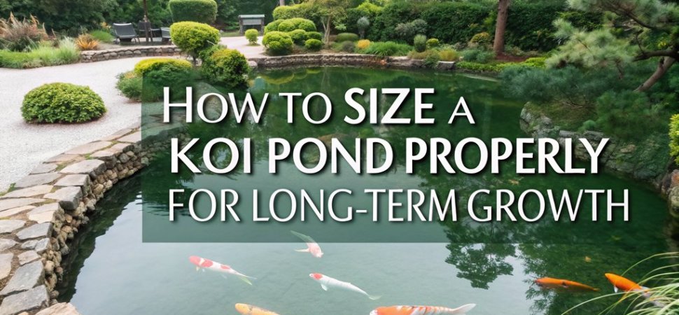 Koi Pond Volume Calculator: How Much Water Do Your Koi Need? - Fishtank Koi